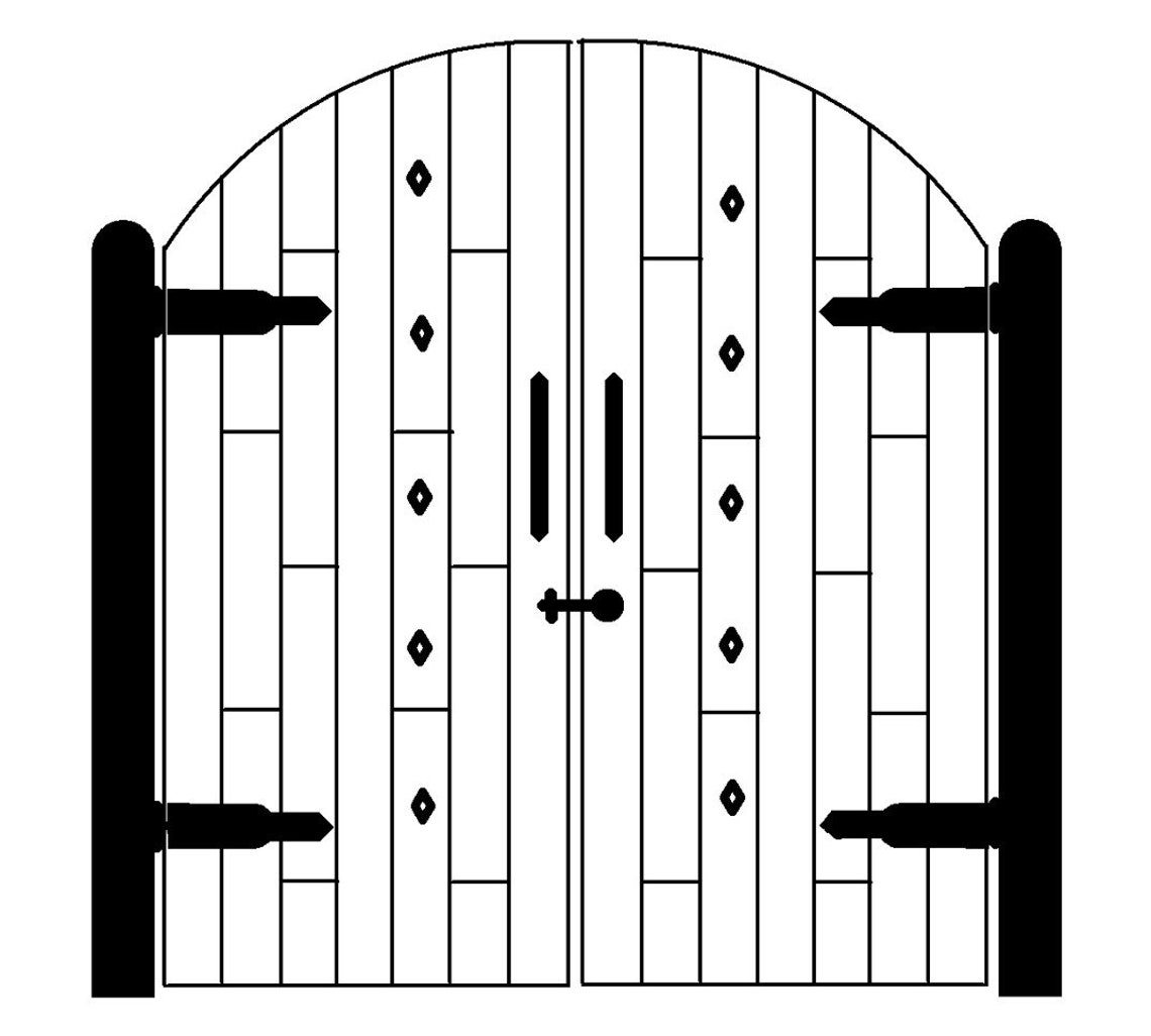 Rustic Wood Gate; Artisan Crafted Hacienda, Ranch, Southwestern, Tuscan ...