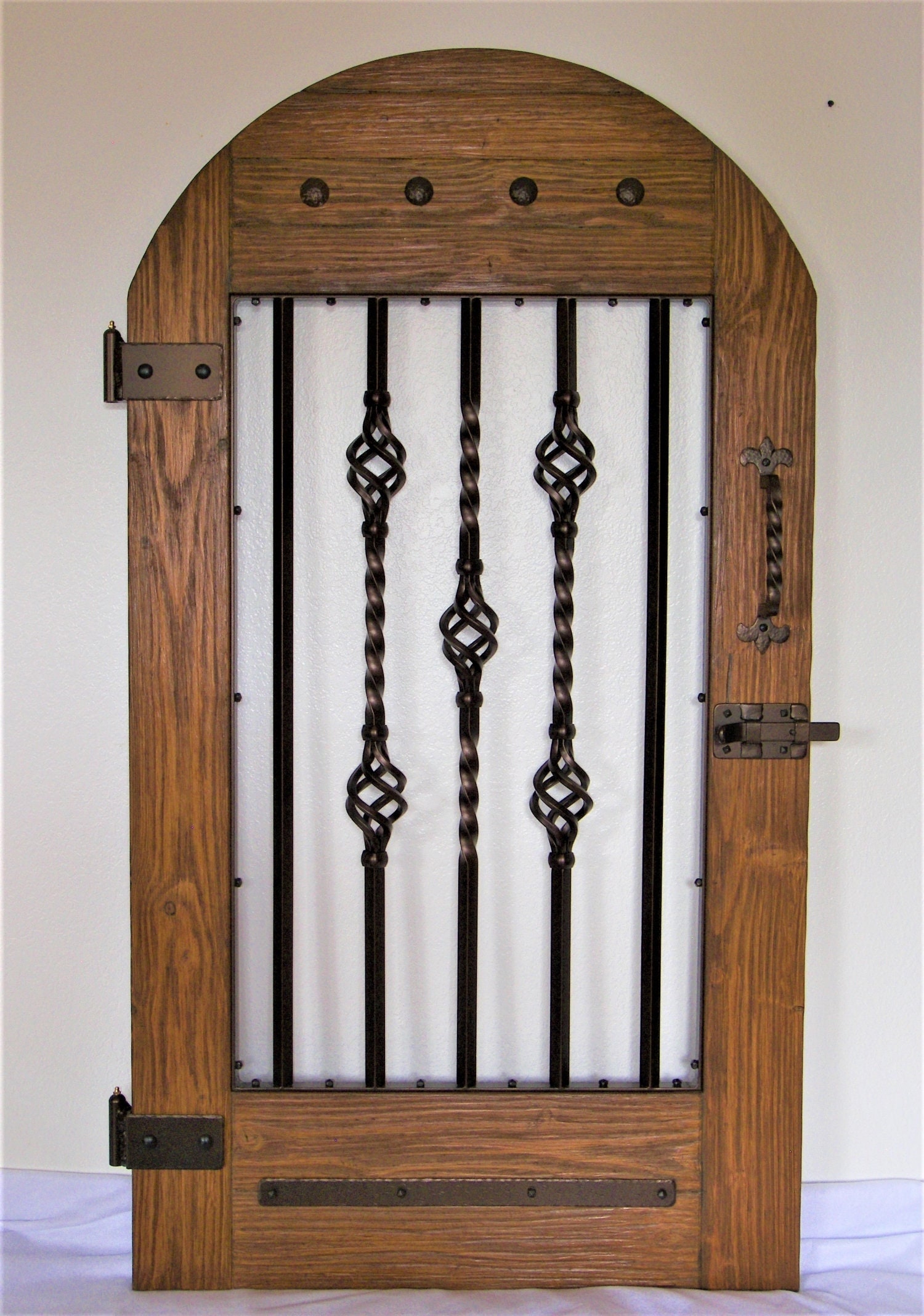 Courtyard Gate; Rustic Wine Cellar Door; Old World Walk Gate; Wood ...