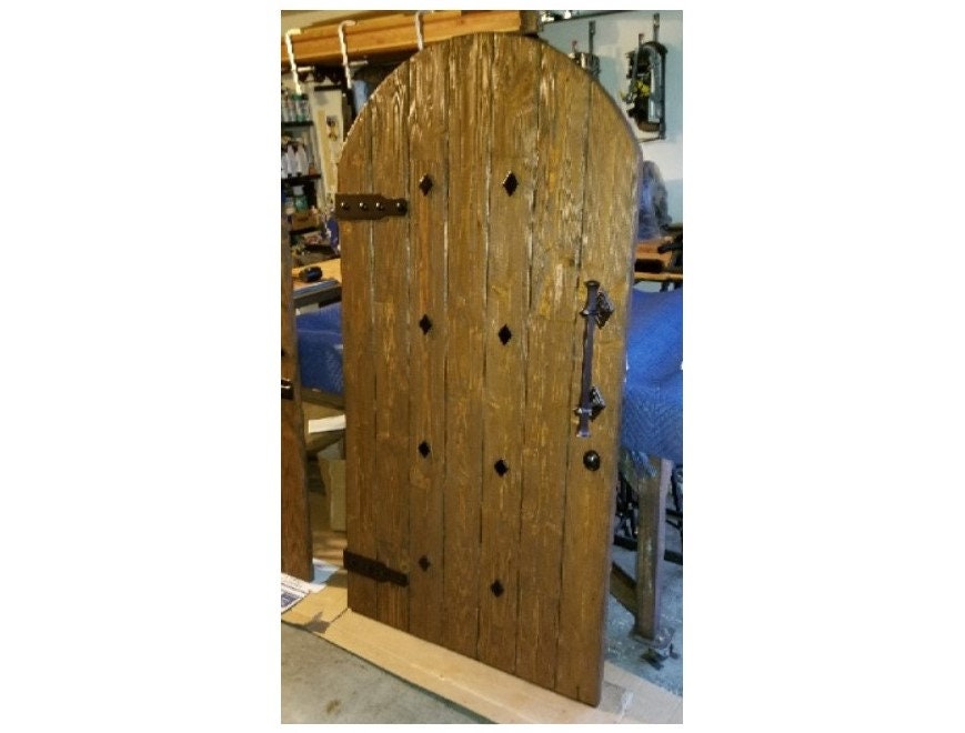 Rustic Gate; Courtyard, Garden Entry Gate; Wood & Iron Artisan Crafted ...