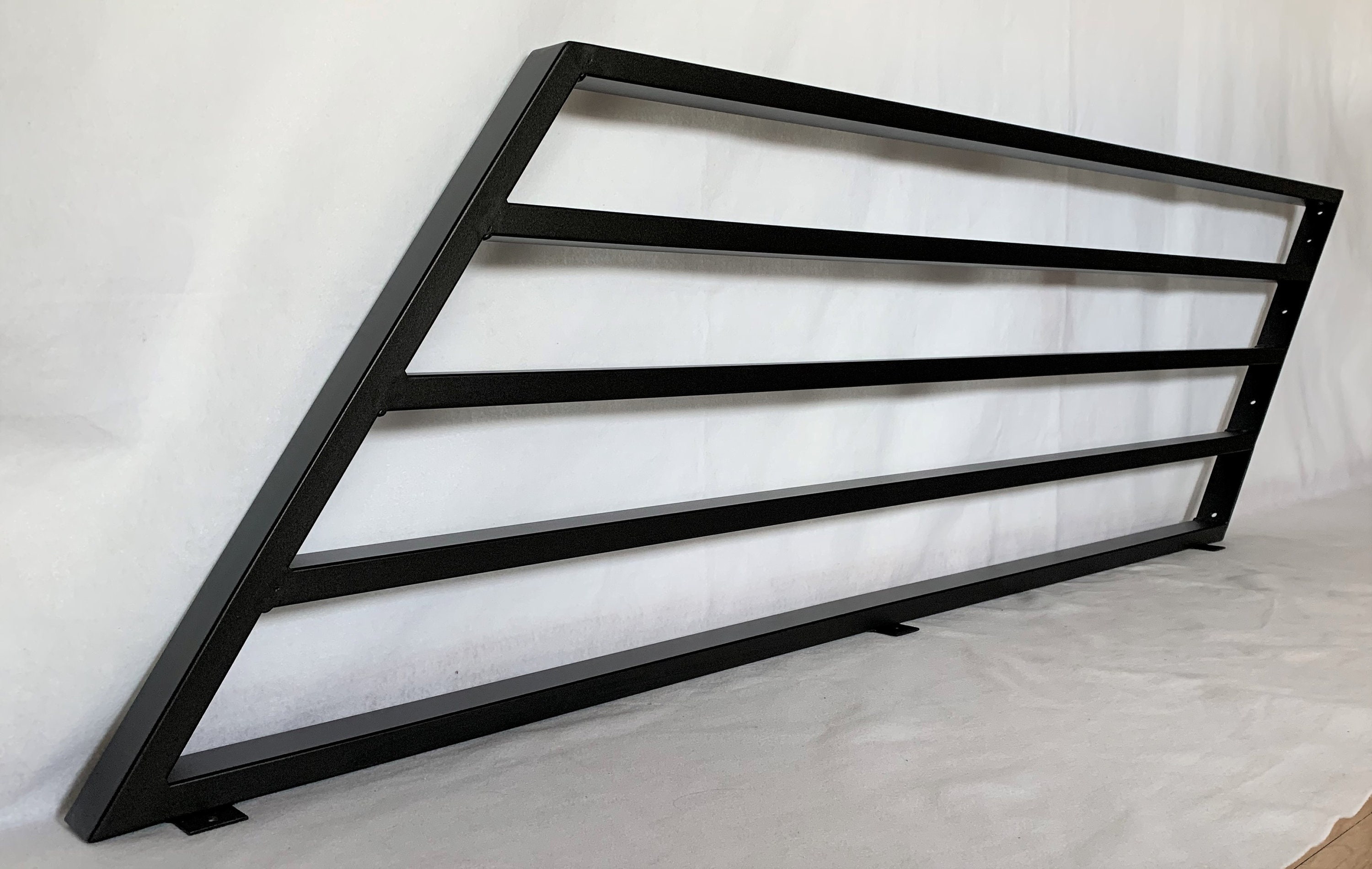 Custom Steel Stair Railing: Modern Knee Wall Handrail - Etsy
