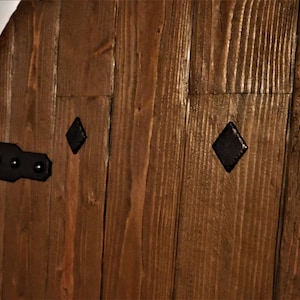 Rustic Gate; Courtyard, Garden Entry Gate; Wood & Iron Artisan Crafted ...