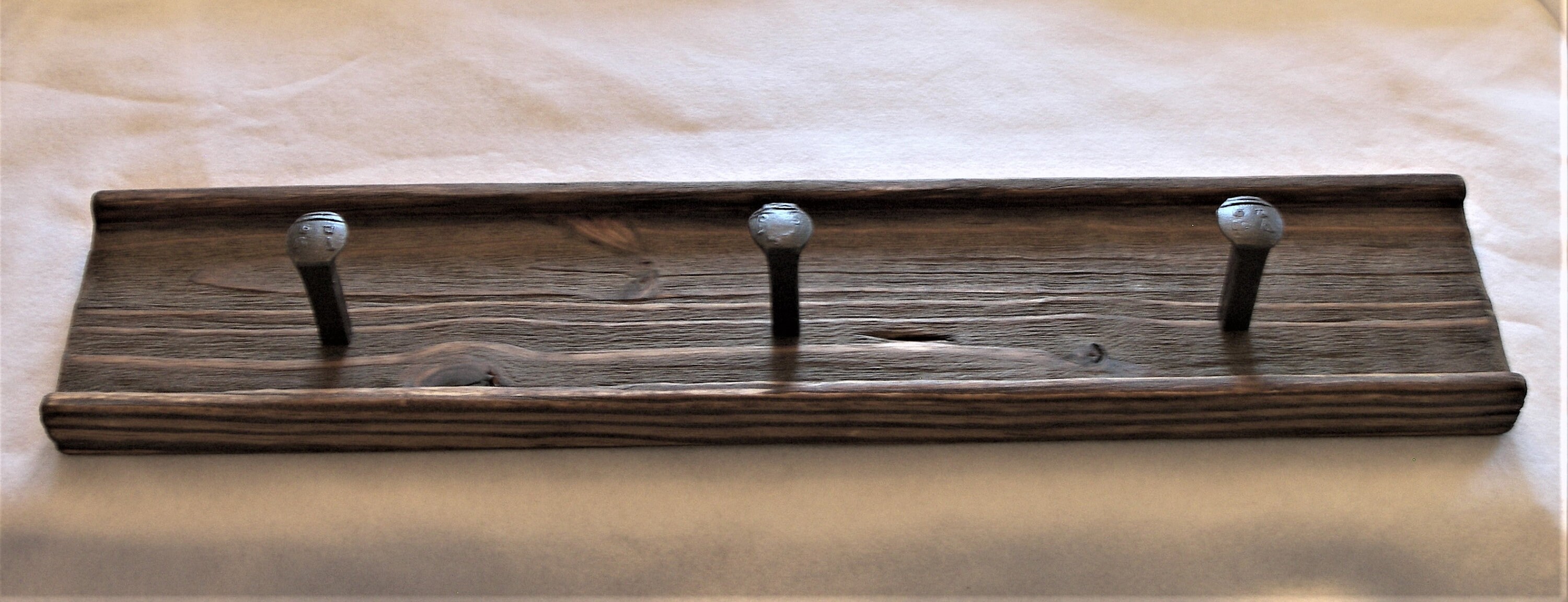 Cowboy Hat Rack, Rustic Railroad Spike Hat Holder, Vintage Railroad ...