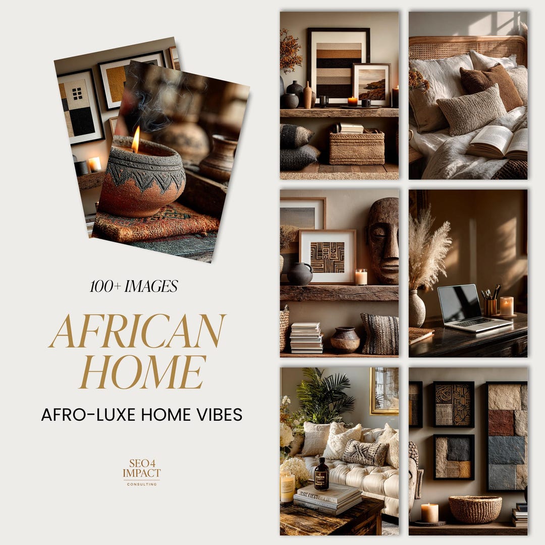 African Home Decor Stock Photo Bundle: Real Estate, Social Media (PLR ...