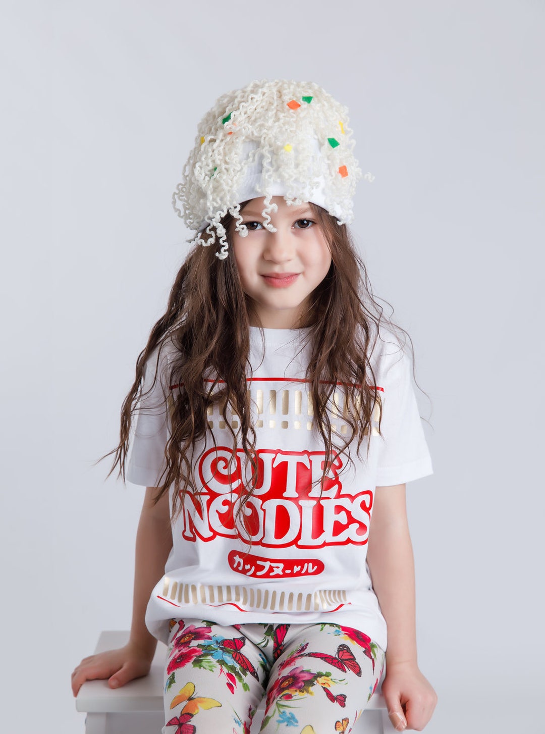 Toddler Ramen Costume: Noodles T-shirt & Handmade Hat - Etsy