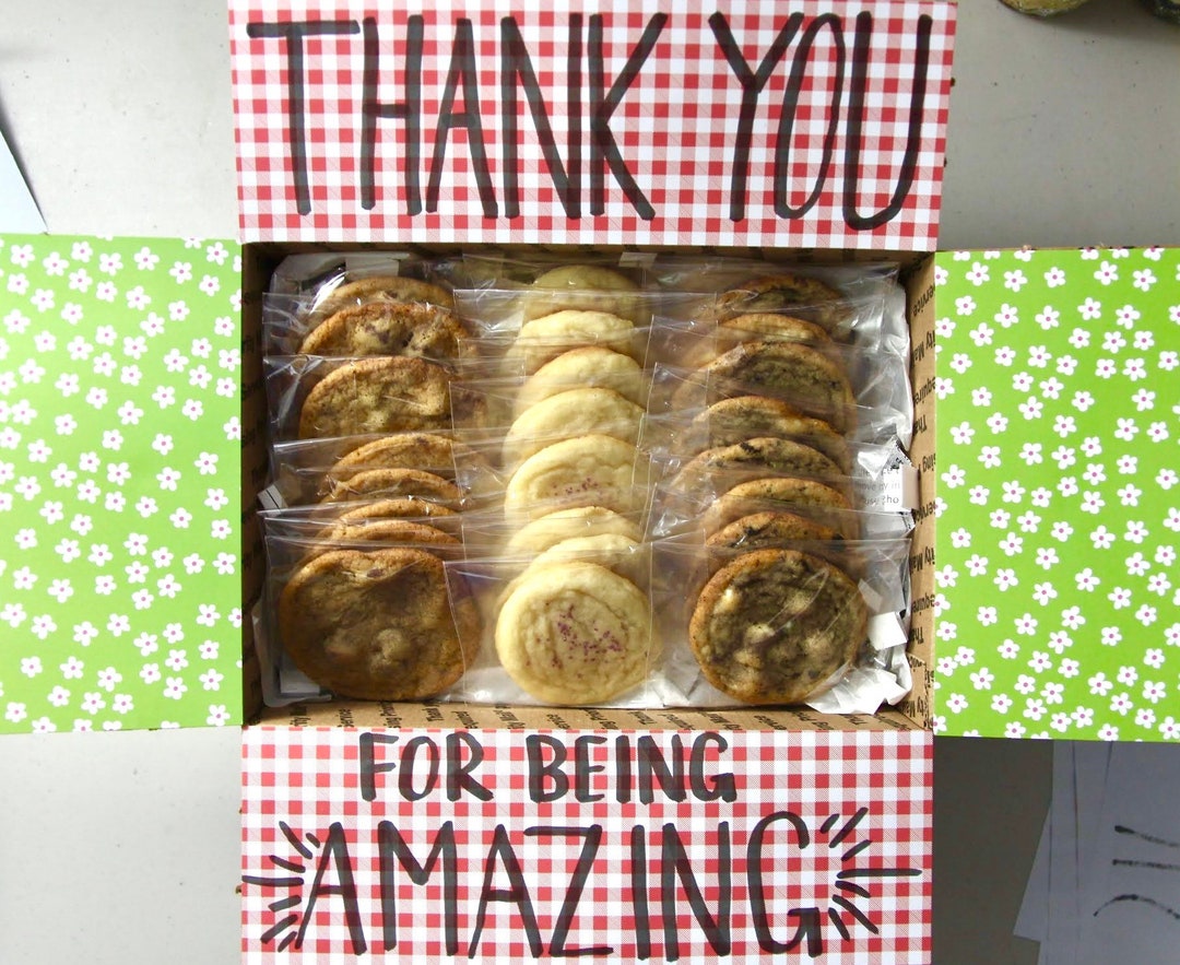 2 Dozen Cookies Care Package | Thank You Gift Box | Gratitude Gift| You ...