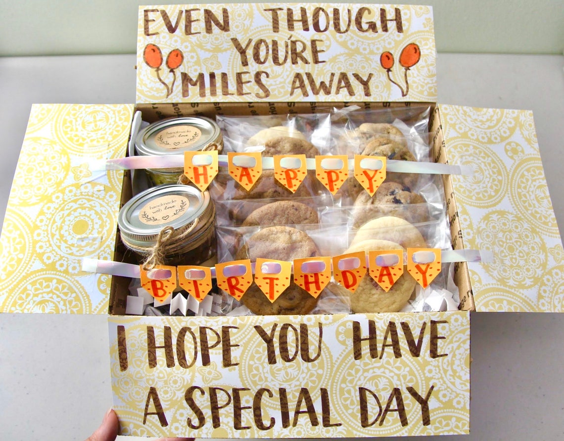 Birthday Small Cookies & Cupcakes Care Package Birthday Care - Etsy