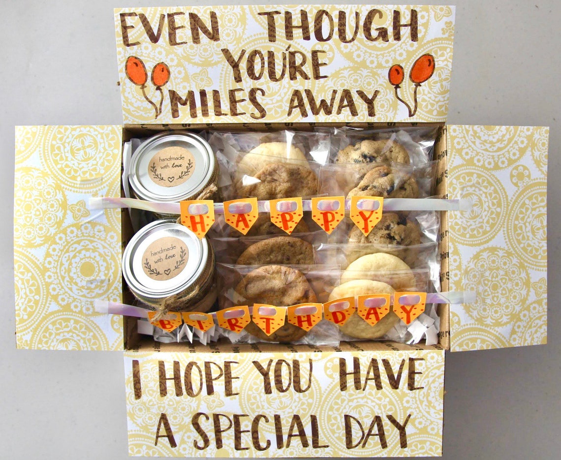 Birthday Small Cookies & Cupcakes Care Package Birthday Care - Etsy