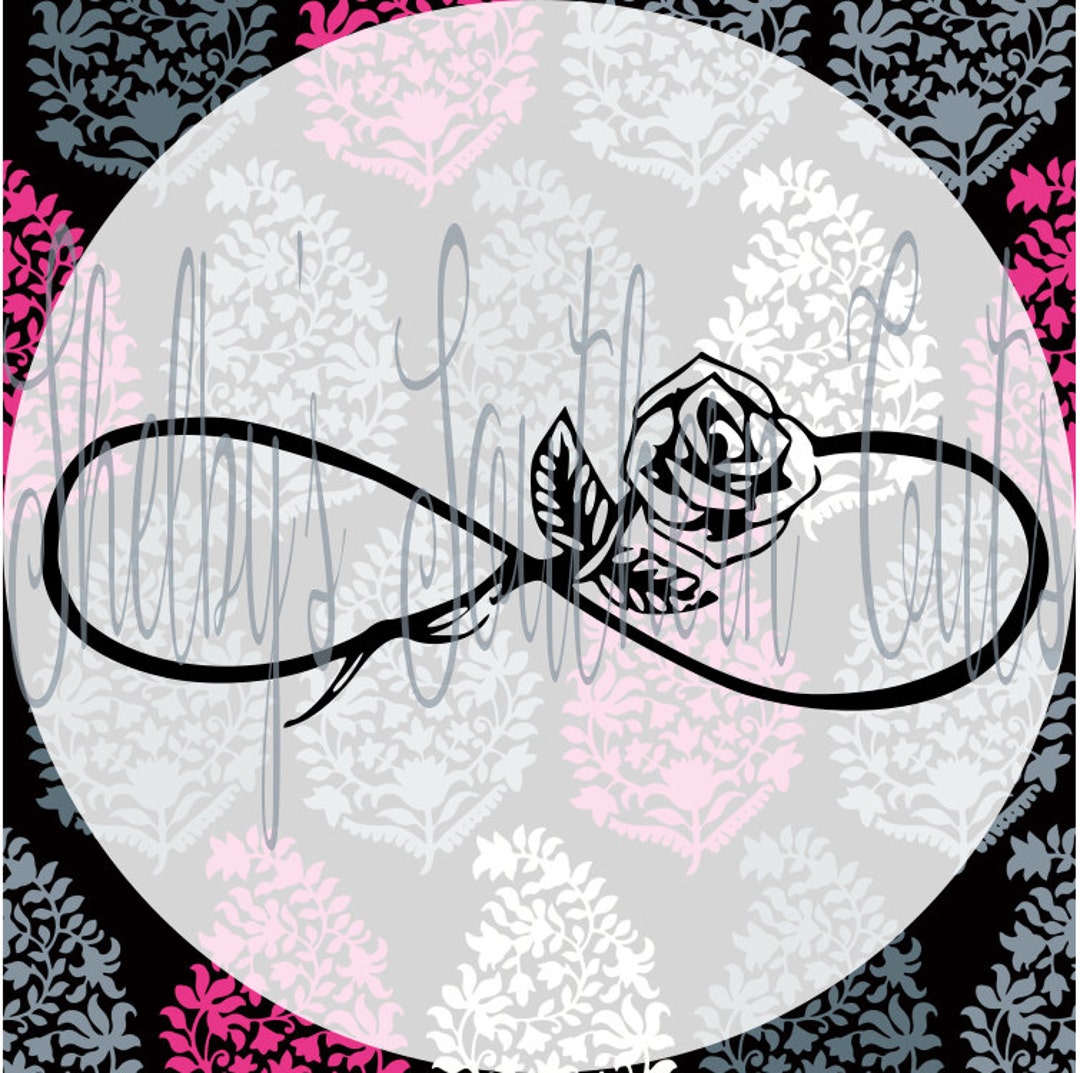 Infinity Rose SVG DXF EPS Digital Files - Etsy