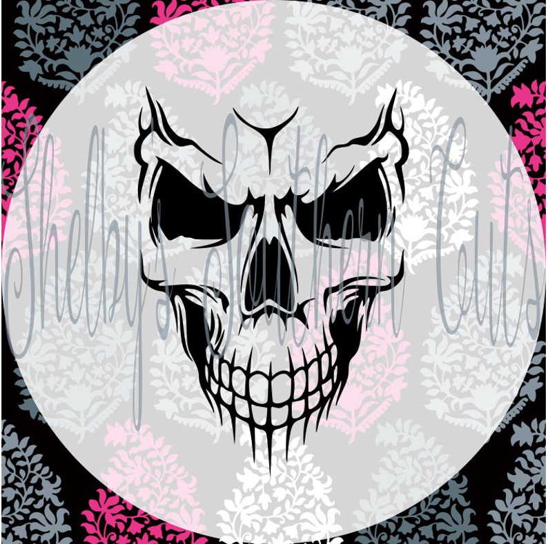 Grinning Skull Svg Eps Dxf Png Pdf | Etsy