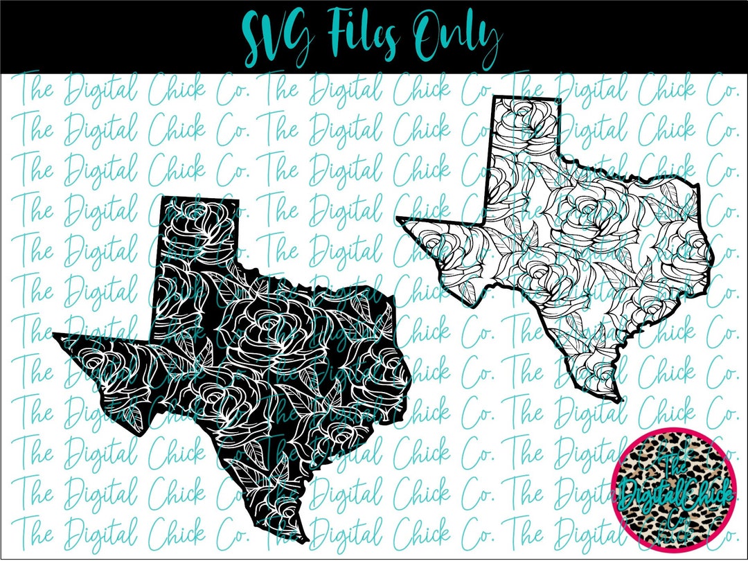 Texas - Floral - SVG - Etsy
