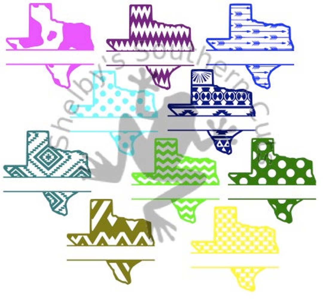 10 Texas Pattern With Name SVG Files - Etsy