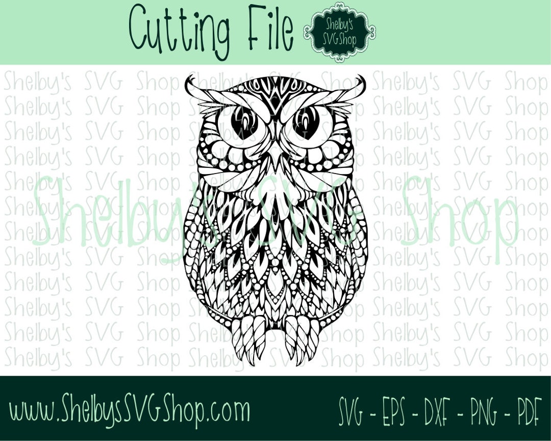 Owl - Cutting File - Svg Eps Dxf Png Pdf - Etsy