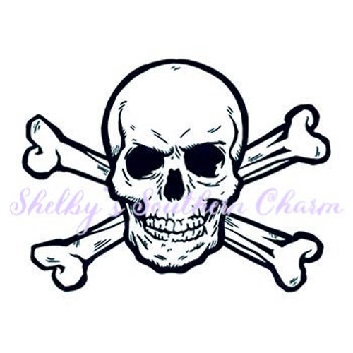 Skull & Cross Bones Cutting File SVG EPS DXF - Etsy