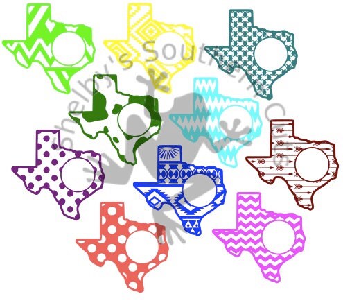 10 Texas pattern MONOGRAM SVG files | Etsy
