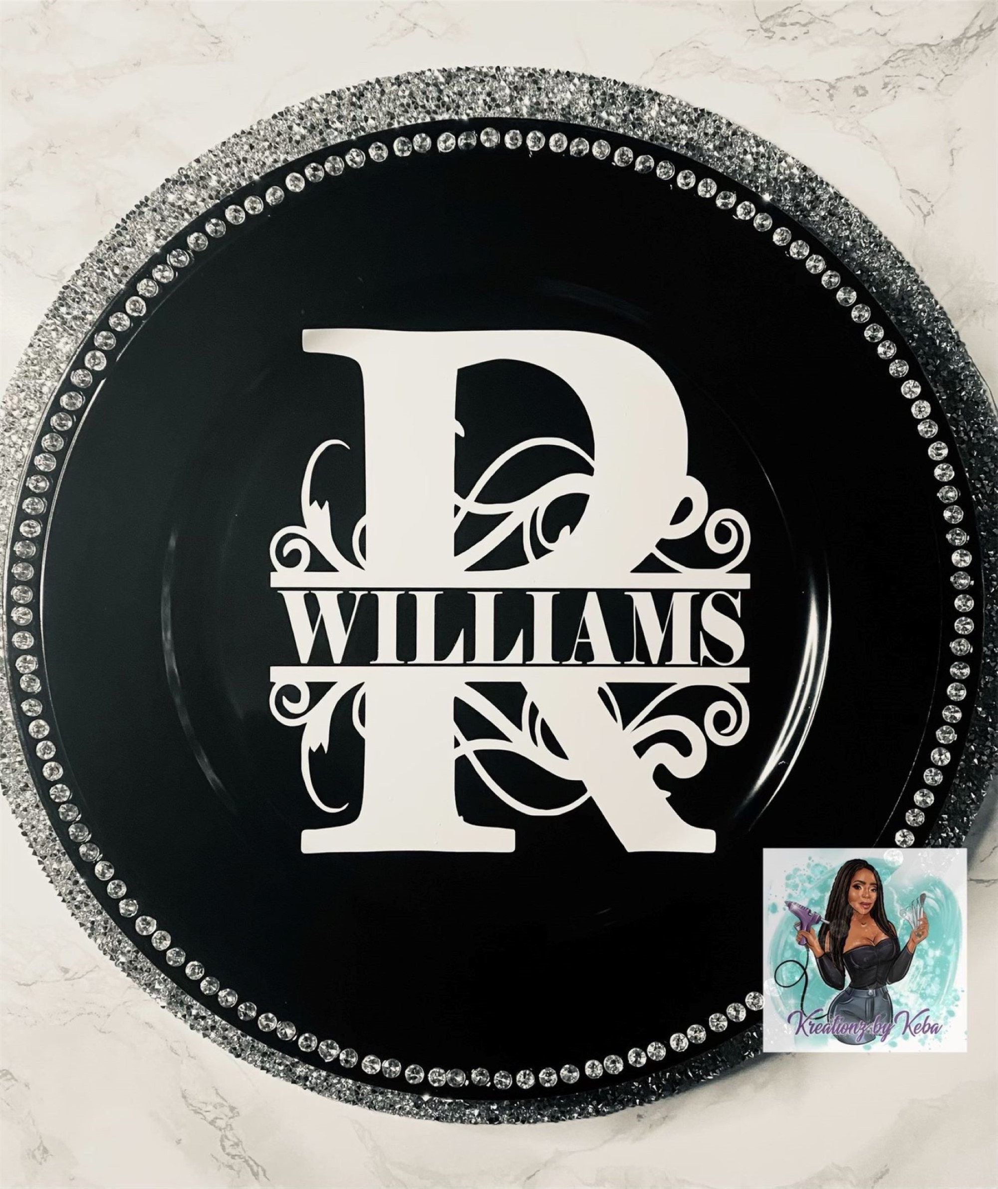 Personalized Charger Plate - Etsy