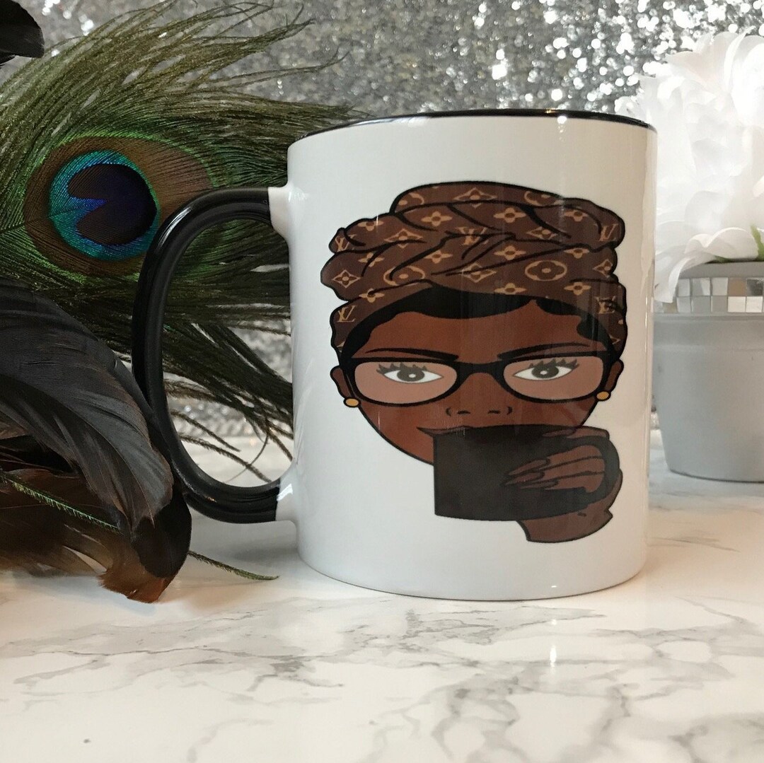 Black Girl Coffee Mug Queen Coffee Mug Tea Mug - Etsy