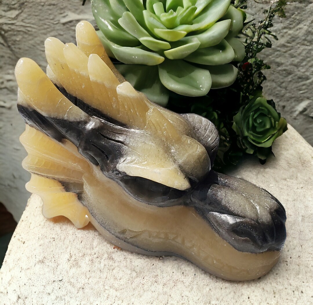 Large Crystal Dragon Skull, Dragon Head - Etsy