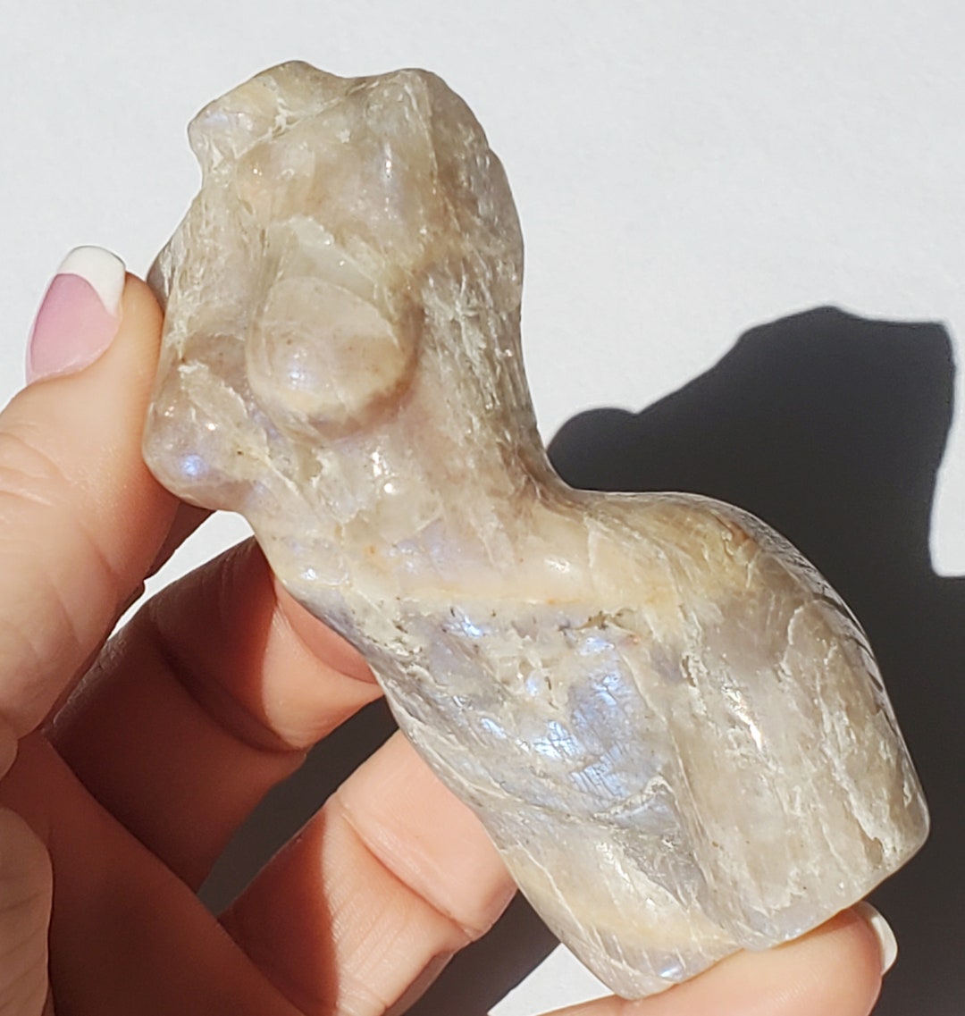 Moonstone Crystal Goddess Venus Statue - Etsy