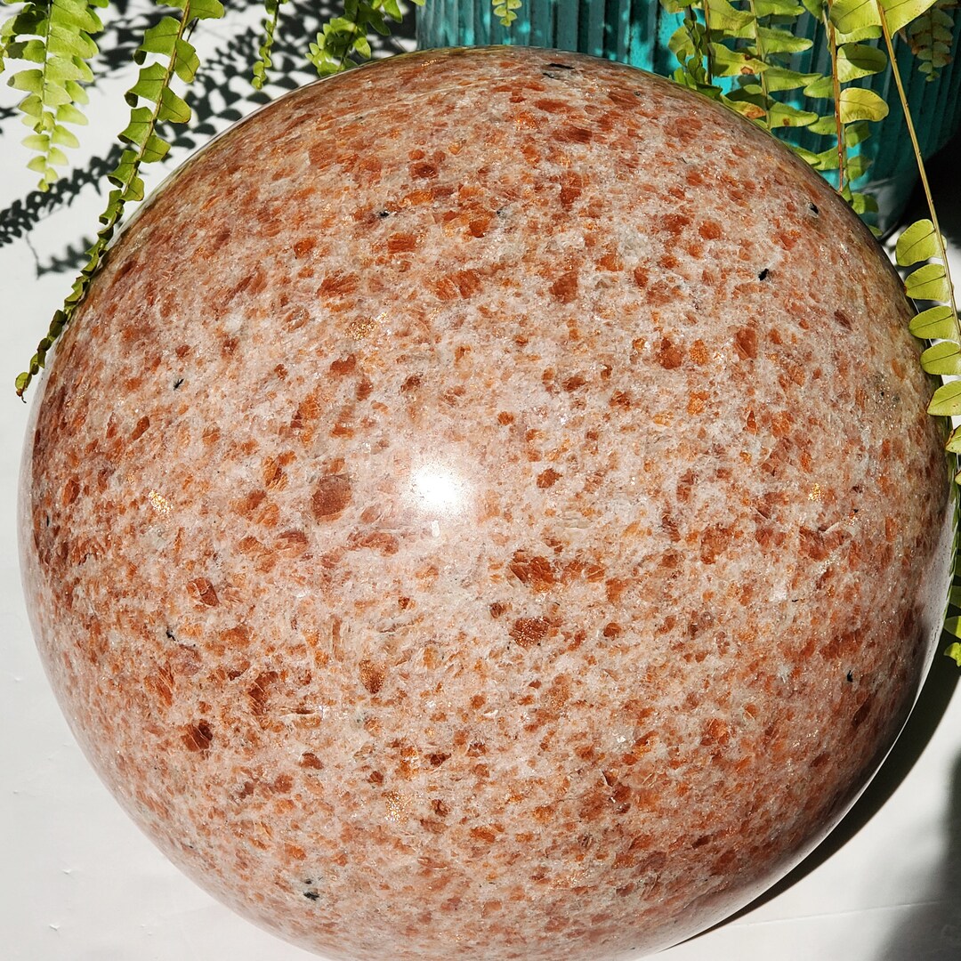 Sunstone Sphere EXTRA LARGE 51 Lb, Crystal Orb, Crystal Decor - Etsy