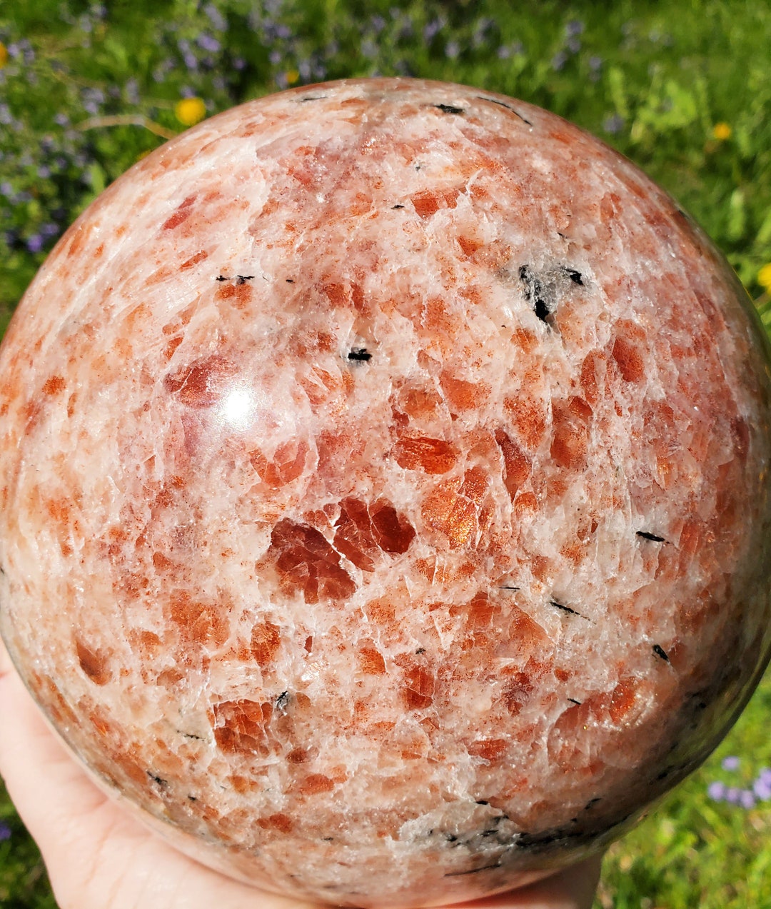 Extra Large Sunstone Sphere 10 Lb / 5 7/8 / 149 Mm - Etsy
