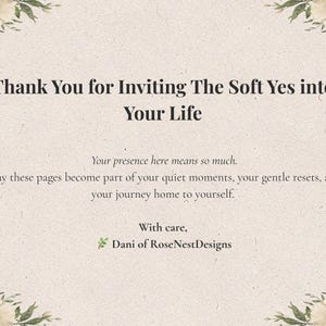 The Soft Yes – A Gentle Printable Wellness Toolkit - Etsy