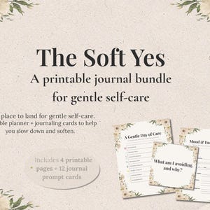The Soft Yes – A Gentle Printable Wellness Toolkit - Etsy