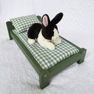 Wooden Bed for Rabbit, 21 Inch Bed for Bunny, Wooden Bed for Cat ...