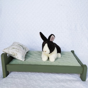 Wooden Bed for Rabbit, 21 Inch Bed for Bunny, Wooden Bed for Cat ...