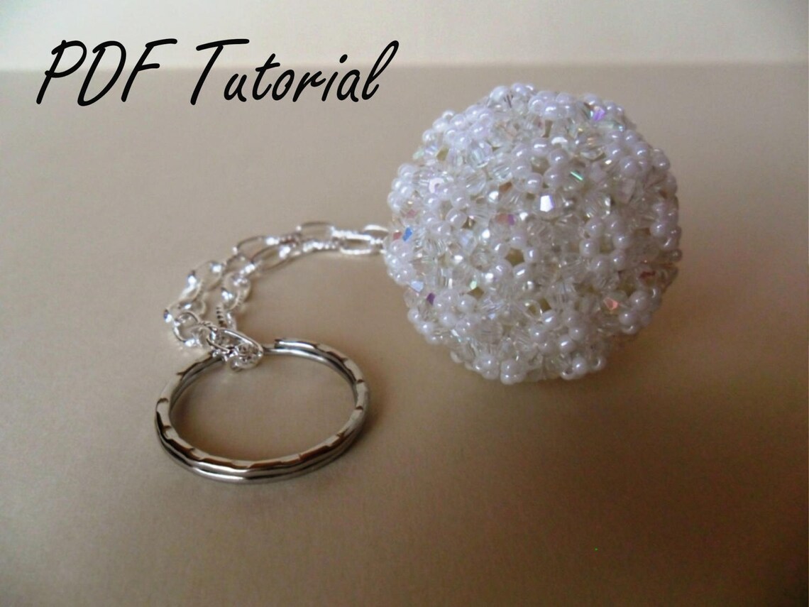 Anna Beaded Bead Tutorial Crystal Pearl Bead Pattern Christmas Ornament ...