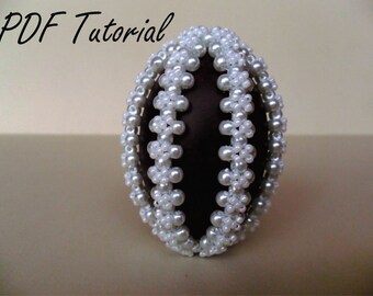 Alice Beading Tutorial Ornament Easter Egg Tutorial Beaded Easter Egg Pattern Instructions ...