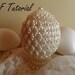 Nora - Easter Egg Ornament Beading Pattern Easter Decoration Beading Tutorial Easter Egg Table ...