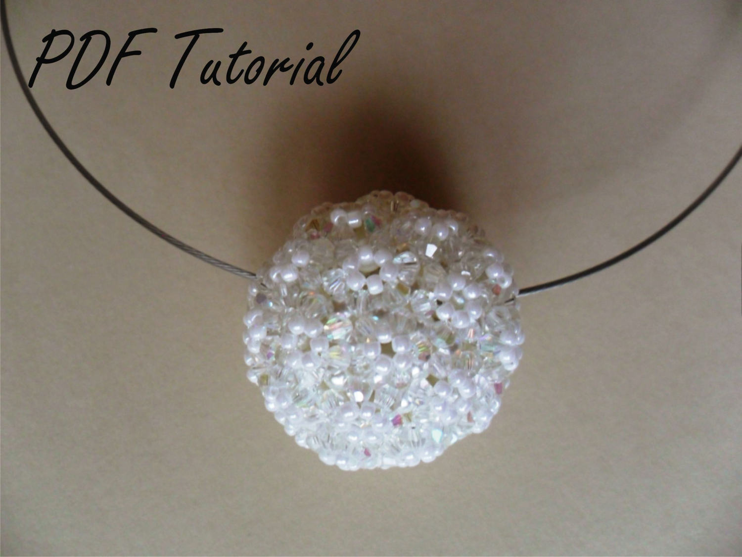Anna Beaded Bead Tutorial Crystal Pearl Bead Pattern Christmas Ornament ...