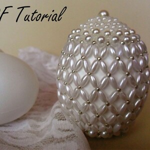 Lora - Easter Egg Ornament Beading Pattern Easter Decoration Beading ...