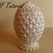 Tara Easter Egg Ornament Beading Pattern Easter Decoration Beading Tutorial Easter Egg Table ...