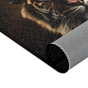 Steampunk Tiger Rug Indoor Floor Area Rug With Top Hat and Goggles ...