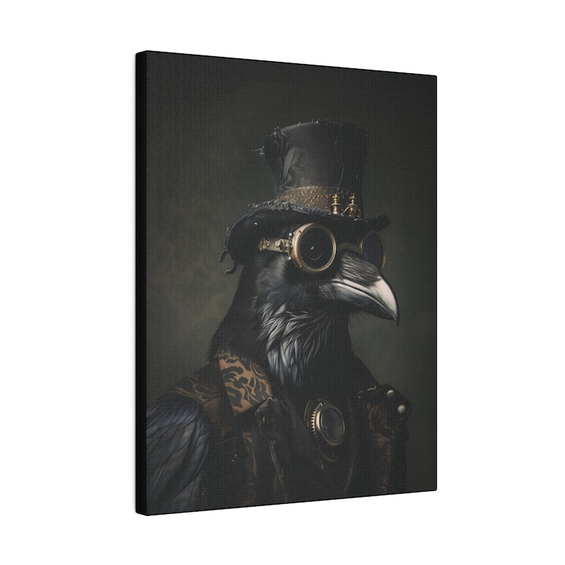 Steampunk Raven Picture Wall Art Print Vintage Industrial Victorian ...