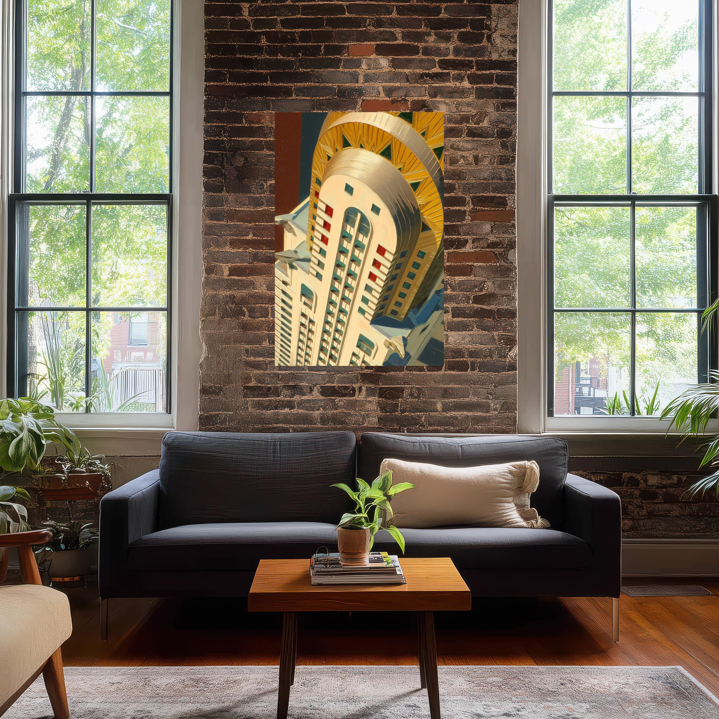 Chrysler Building Art Print NYC Architecture Art Deco Skyscraper Close ...