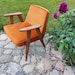 Customizable Mid Mod Armchair Color of RUST - Etsy