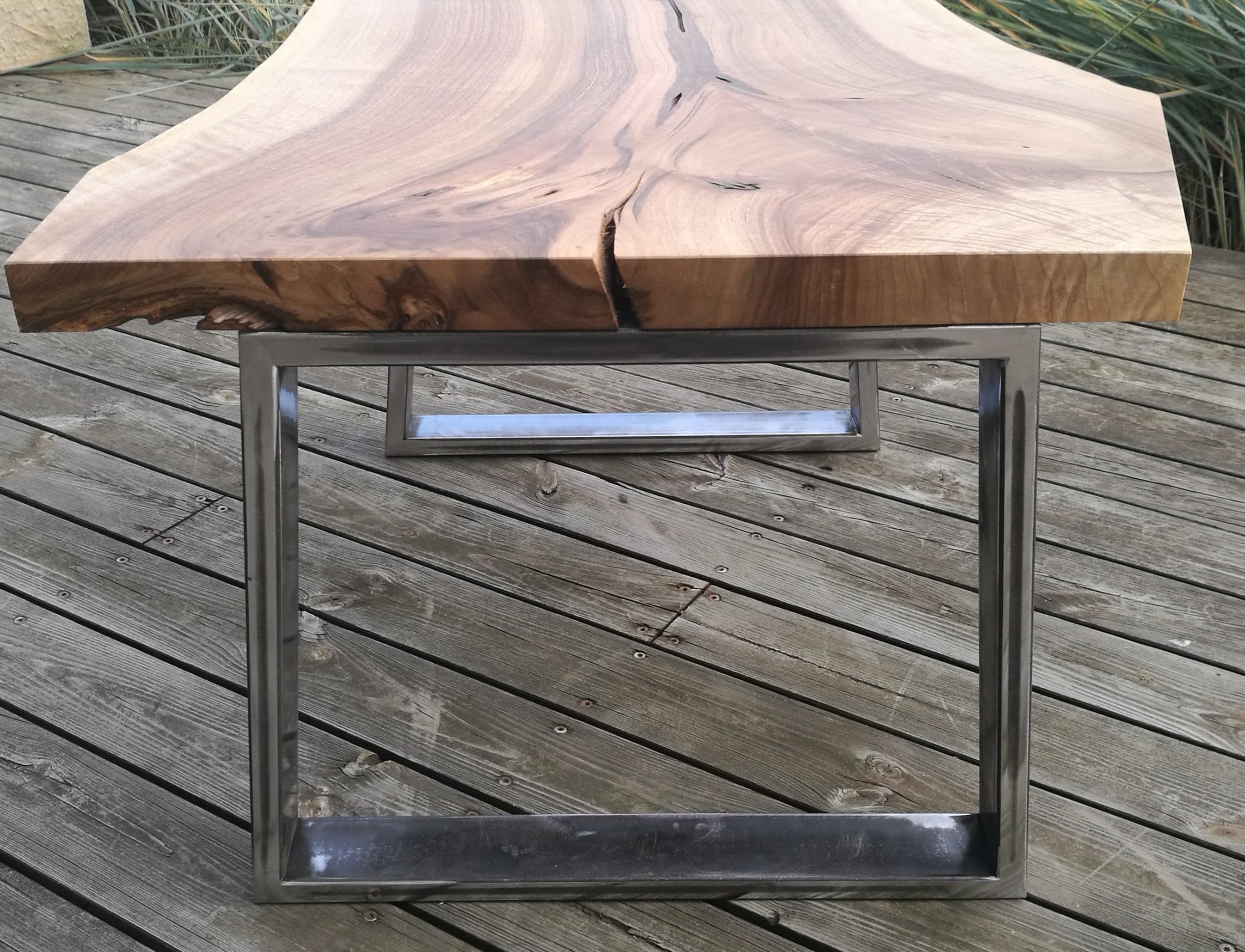 Dramatic Wavy WALNUT, Aged Slab, Coffee Table, Natural Live Edge - Etsy