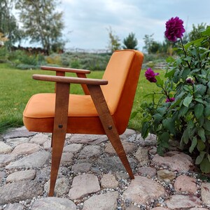 Customizable Mid Mod Armchair, Color of RUST, Rusty,rusted,sienna,umber ...