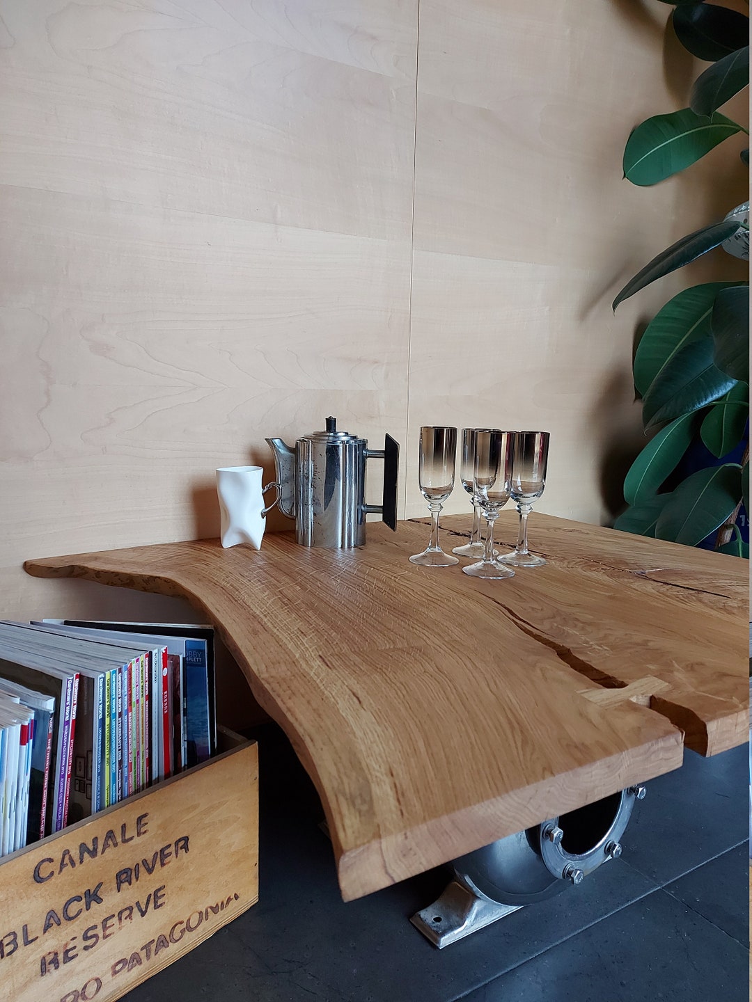 Fancy Coffee Table-ancient OAK, Provençal, Visually Dynamic, Scar Wood ...