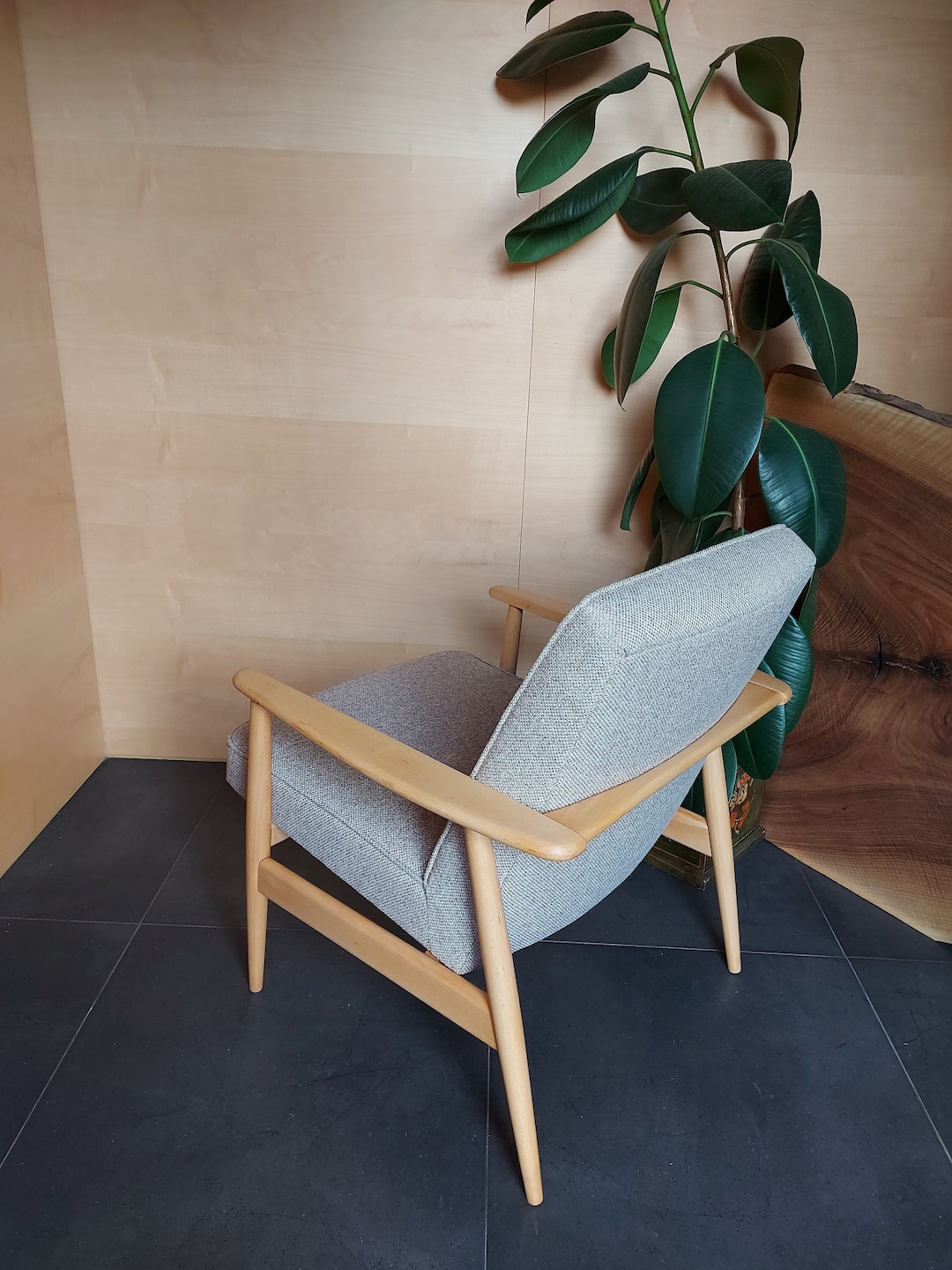 Scandinavian Design, Vintage Chair, Melange, Woven, Mid Century,retro ...