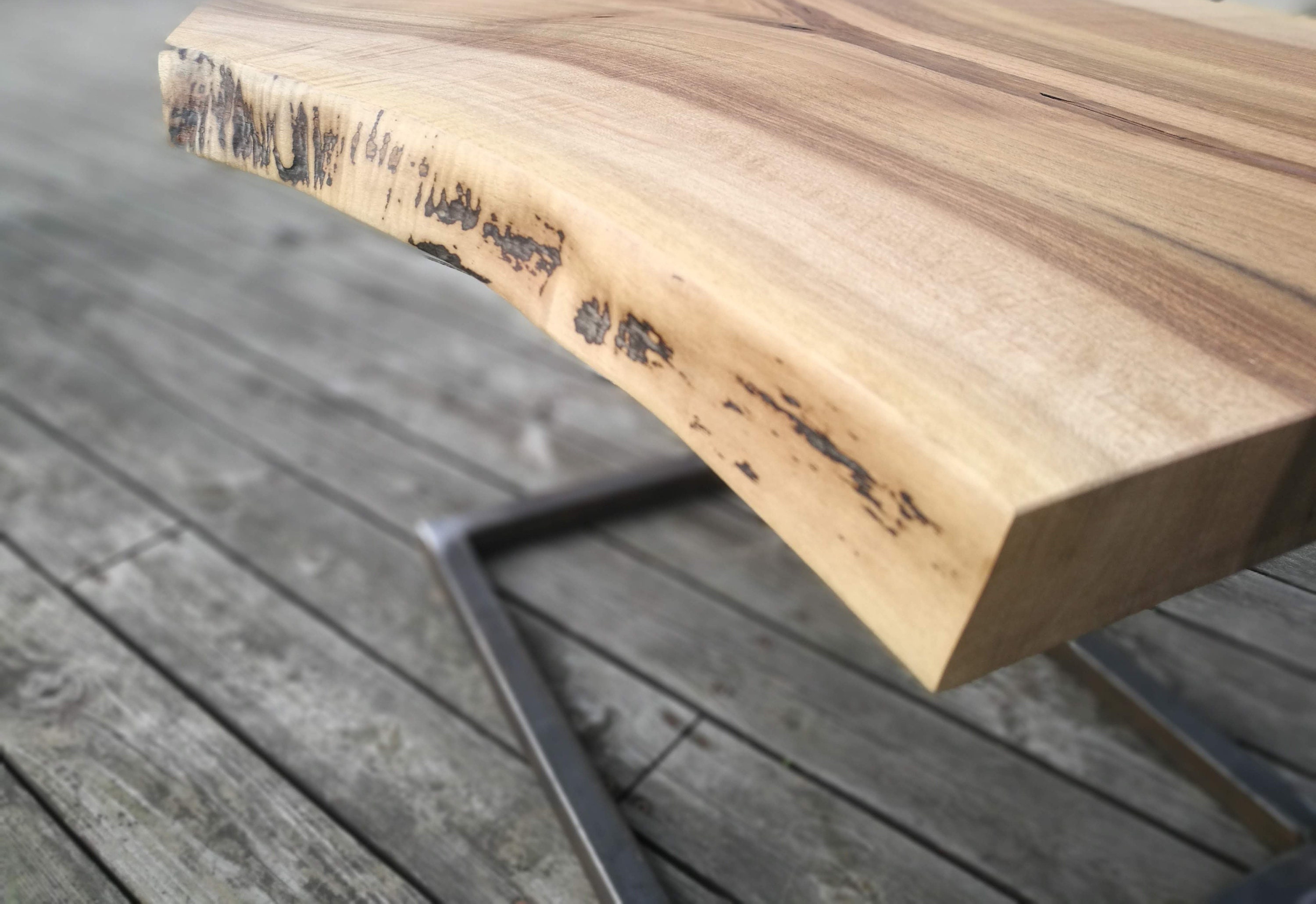 Dramatic Wavy WALNUT, Aged Slab, Coffee Table, Natural Live Edge - Etsy