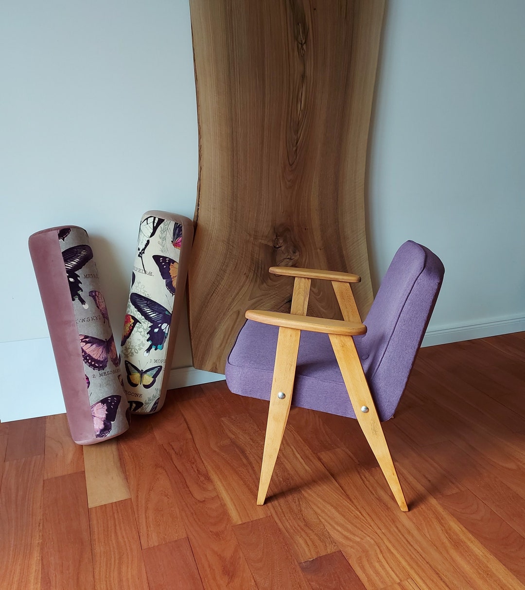 Lavender Chair, Mid-century, Lounge, Occasional, Easy Chair, Sleek Form ...