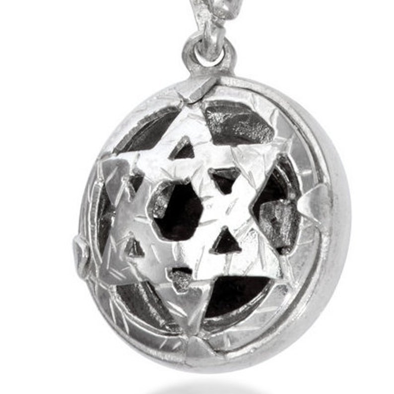 Protection Amulet Silver Star Necklace Star of David Silver - Etsy