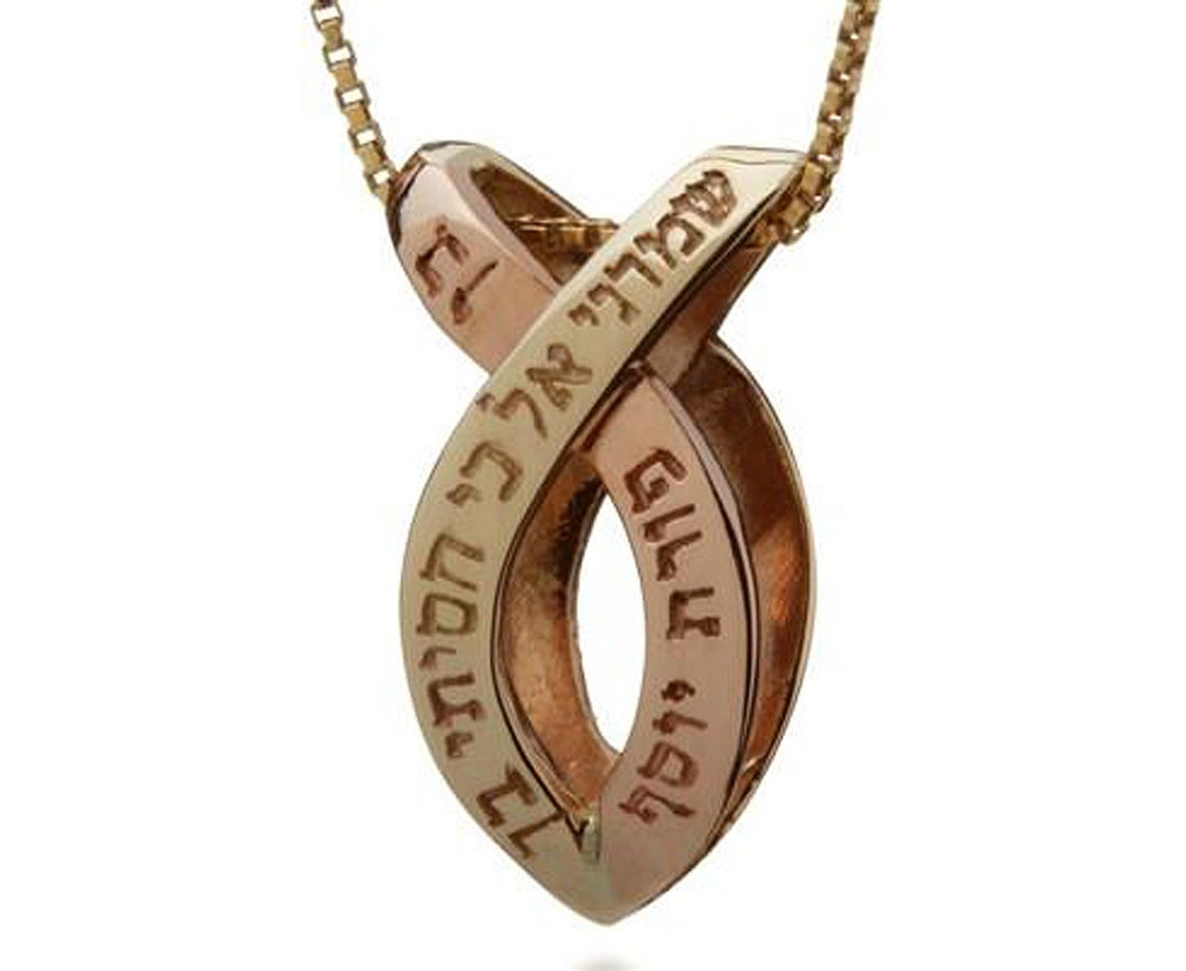Kabbalah Amulet, Fish Jewelry, Gold Evil Eye, Good Luck Pendant, Fish ...