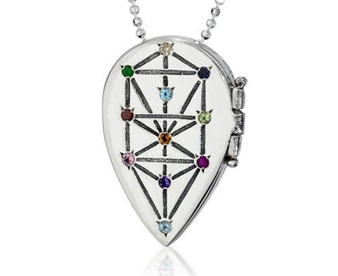 Silver Tree of Life, Protection Amulet, Kabbalah Jewelry,silver Tree ...