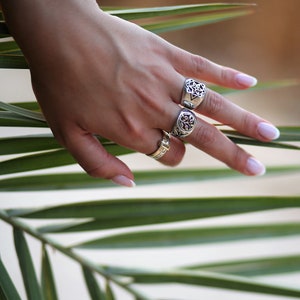 Protection Ring, Star of David Ring, Gold Star, Hebrew Ring, Eye Ring ...