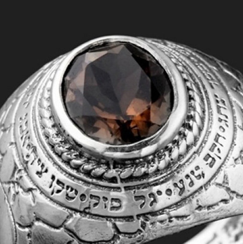 Evil Eye Ring Kabbalah Ring Protection Ring Smoky Quartz - Etsy