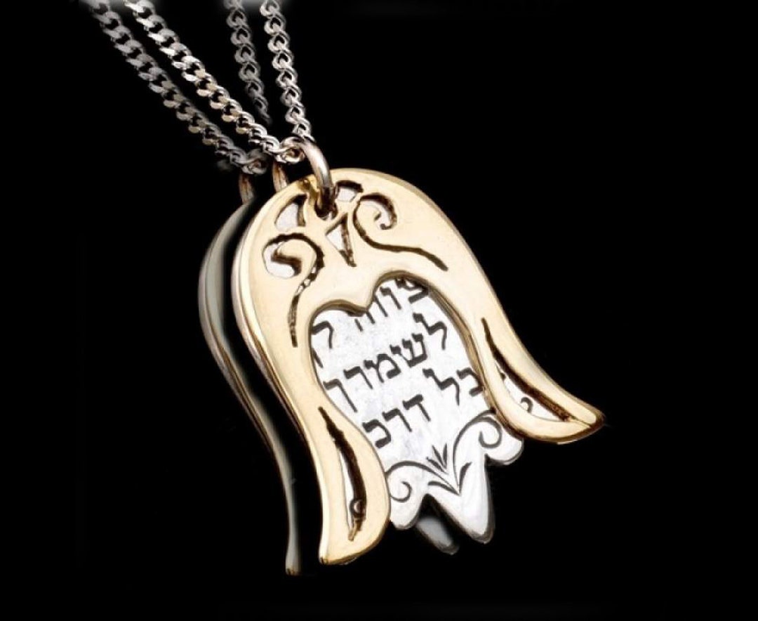 Hamsa Hand Necklace, Hebrew Pendant, Protection Amulet, Gold Hamsa ...